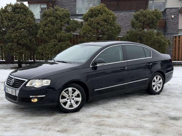 Black Volkswagen Passat 2006 in Alytus, with an engine capacity of 1.97 L and mileage of 276 thousand km for 2350 €, photo 2 on AUTOMOTO.COM.LV