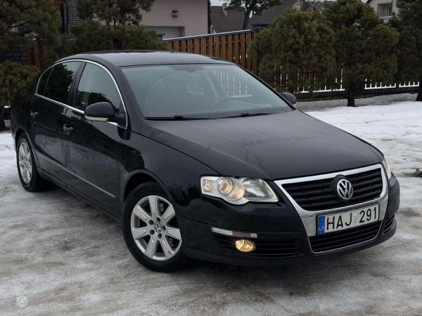Black Volkswagen Passat 2006 in Alytus, with an engine capacity of 1.97 L and mileage of 276 thousand km for 2350 €, photo 4 on AUTOMOTO.COM.LV