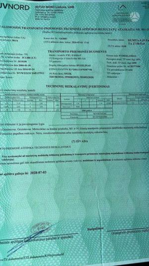 Черный Фольксваген Пассат 2006 в Вильнюс, объемом двигателя 1.97 л и пробегом 350 тыс. км за 2500 €, фото 10 на AUTOMOTO.COM.LV