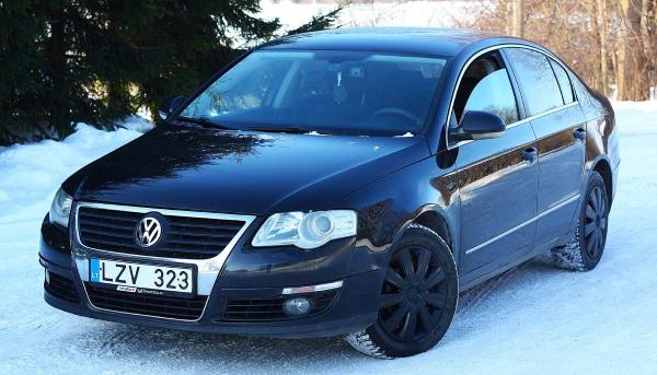 Black Volkswagen Passat 2007 in Kretinga, with an engine capacity of 1.97 L and mileage of 358 thousand km for 2199 €, photo 4 on AUTOMOTO.COM.LV