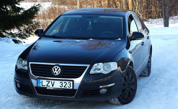 Black Volkswagen Passat 2007 in Kretinga, with an engine capacity of 1.97 L and mileage of 358 thousand km for 2199 €, photo 5 on AUTOMOTO.COM.LV
