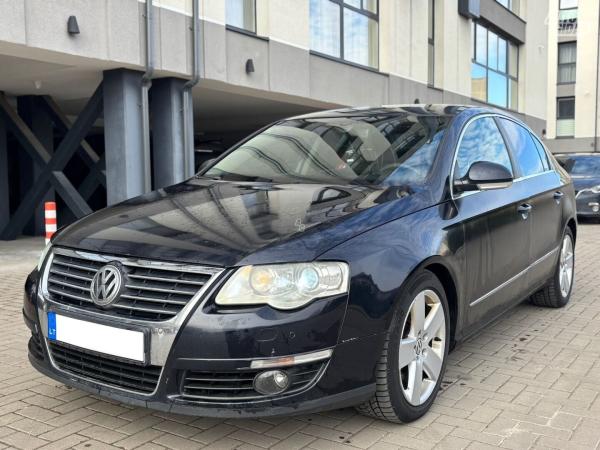Black Volkswagen Passat 2007 in Kaunas, with an engine capacity of 2.00 L and mileage of 350 thousand km for 1650 €, photo 6 on AUTOMOTO.COM.LV