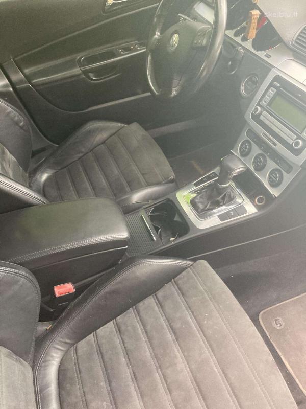 Black Volkswagen Passat 2007 in Vilnius, with an engine capacity of 2.00 L and mileage of 181 thousand km for 1450 €, photo 6 on AUTOMOTO.COM.LV
