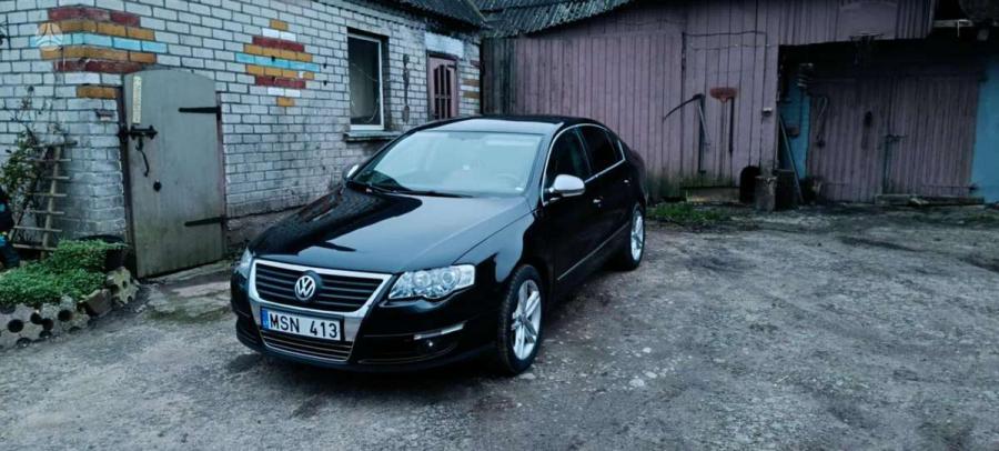 Melns Volkswagen Passat 2007 Gargždai, ar dzinēja tilpumu 1.90 L un nobraukumu 367 tūkst. km par 2000 €, foto 3 vietnē AUTOMOTO.COM.LV