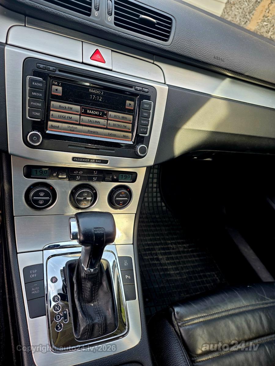 Black Volkswagen Passat 2008 in Tallinn, with an engine capacity of 2.00 L and mileage of 285 thousand km for 3990 €, photo 5 on AUTOMOTO.COM.LV