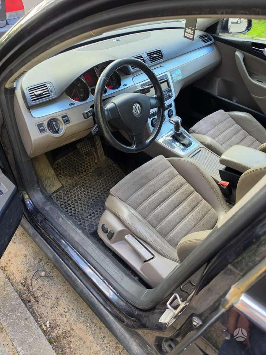 Black Volkswagen Passat 2008 in Vilnius, with an engine capacity of 3.17 L and mileage of 317 thousand km for 2000 €, photo 7 on AUTOMOTO.COM.LV