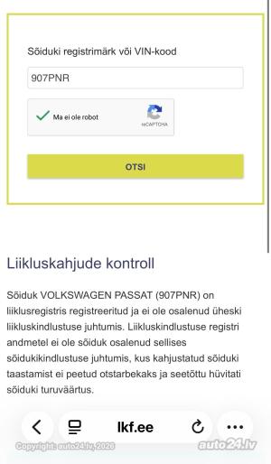 Черный Фольксваген Пассат 2012 в Таллин, объемом двигателя 2.00 л и пробегом 251 тыс. км за 7850 €, фото 20 на AUTOMOTO.COM.LV