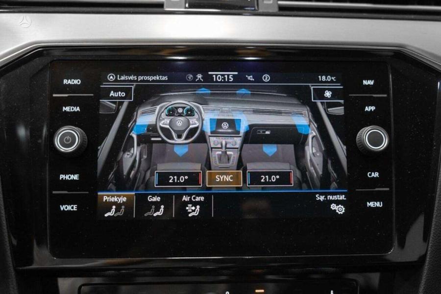 Melns Volkswagen Passat 2020 Viļņa, ar dzinēja tilpumu 1.50 L un nobraukumu 141 tūkst. km par 18600 €, foto 15 vietnē AUTOMOTO.COM.LV