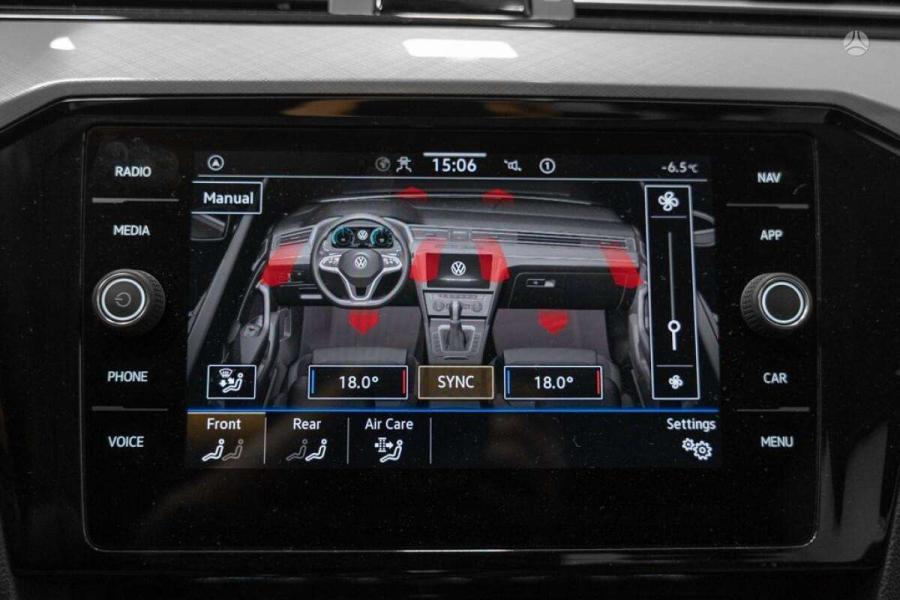 Melns Volkswagen Passat 2022 Viļņa, ar dzinēja tilpumu 1.50 L un nobraukumu 58 tūkst. km par 19900 €, foto 17 vietnē AUTOMOTO.COM.LV