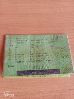 Черный Фольксваген Пассат 1995 в Вильнюс, объемом двигателя 1.90 л и пробегом 333 тыс. км за 460 €, фото 17 на AUTOMOTO.COM.LV