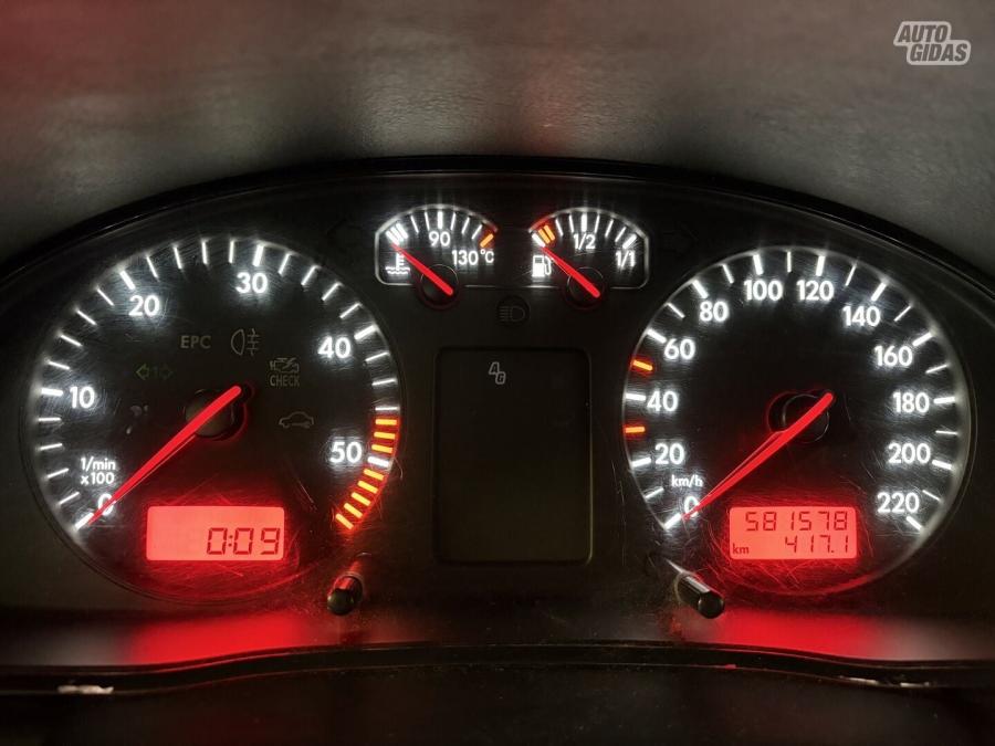 Black Volkswagen Passat 1998 in Vilnius, with an engine capacity of 1.90 L and mileage of 581 thousand km for 1200 €, photo 5 on AUTOMOTO.COM.LV