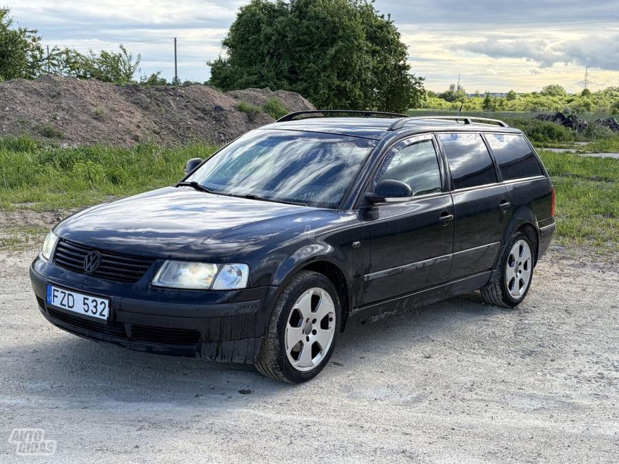 Black Volkswagen Passat 1998 in Vilnius, with an engine capacity of 1.90 L and mileage of 581 thousand km for 1200 €, photo 8 on AUTOMOTO.COM.LV