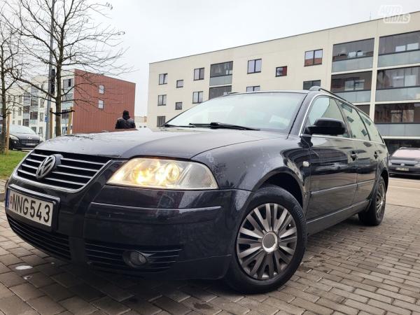 Black Volkswagen Passat 2001 in Vilnius, with an engine capacity of 1.90 L and mileage of 400 thousand km for 1150 €, photo 6 on AUTOMOTO.COM.LV