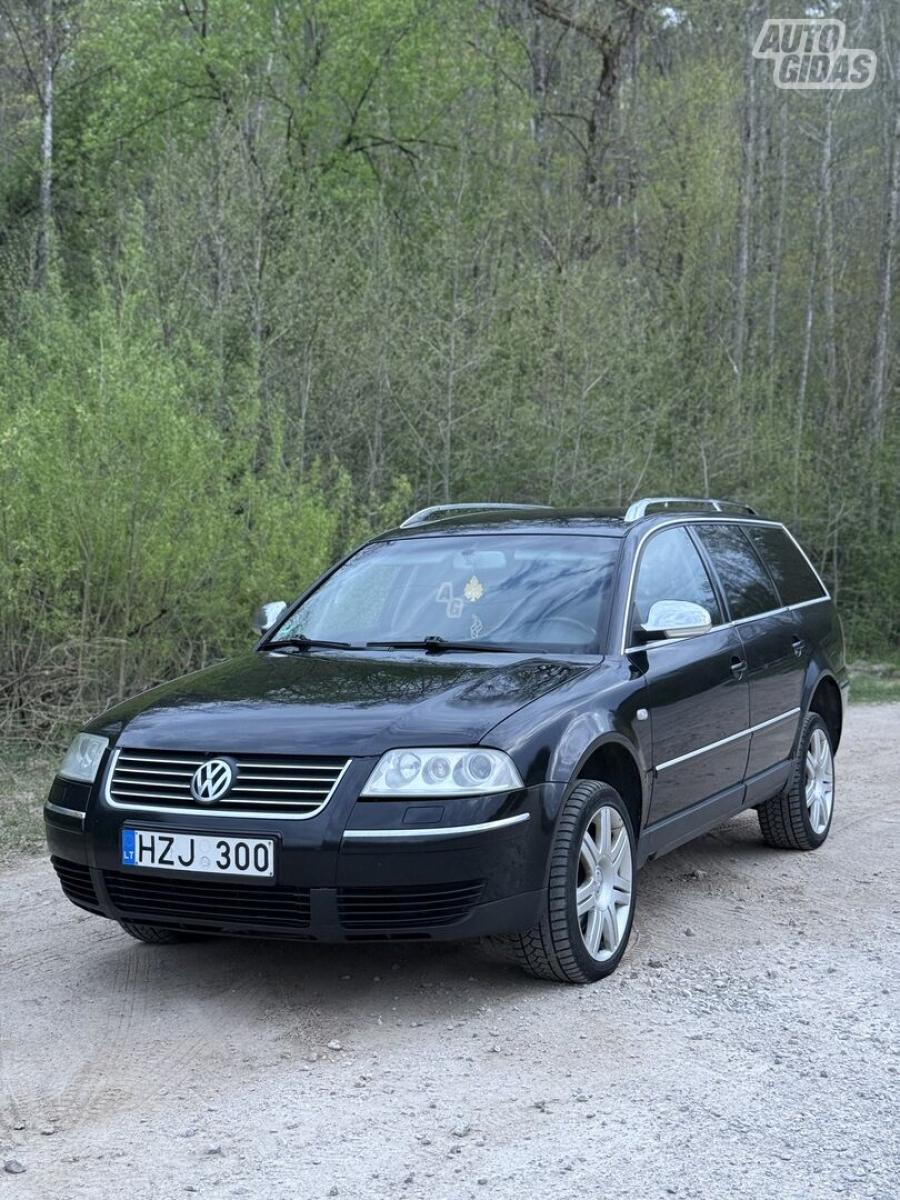 Black Volkswagen Passat 2002 in Vilnius, with an engine capacity of 2.80 L and mileage of 367 thousand km for 1450 €, photo 1 on AUTOMOTO.COM.LV