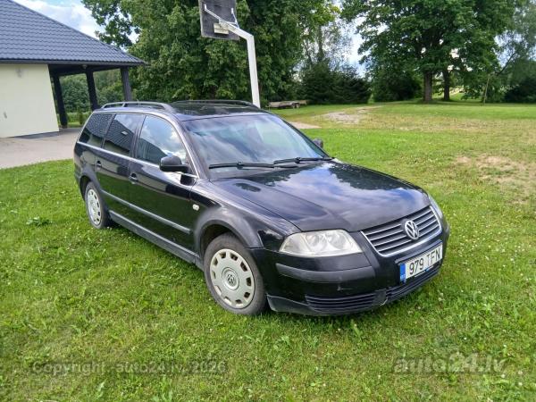 Черный Фольксваген Пассат 2002 в Выру, объемом двигателя 1.90 л и пробегом 604 тыс. км за 500 €, фото 1 на AUTOMOTO.COM.LV