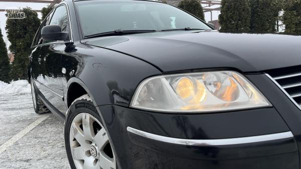 Black Volkswagen Passat 2003 in Alytus, with an engine capacity of 1.90 L and mileage of 336 thousand km for 1850 €, photo 4 on AUTOMOTO.COM.LV