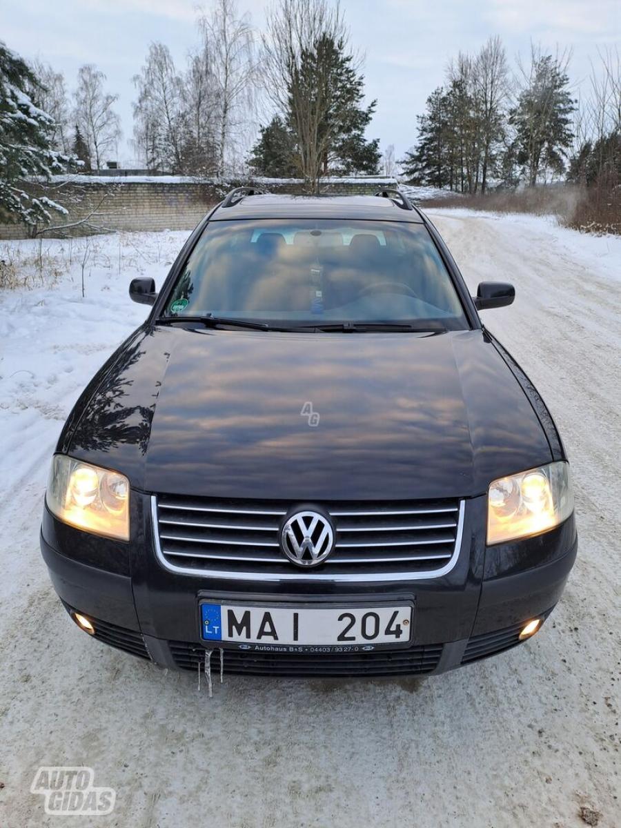 Black Volkswagen Passat 2003 in Alytus, with an engine capacity of 2.00 L and mileage of 226 thousand km for 1750 €, photo 1 on AUTOMOTO.COM.LV