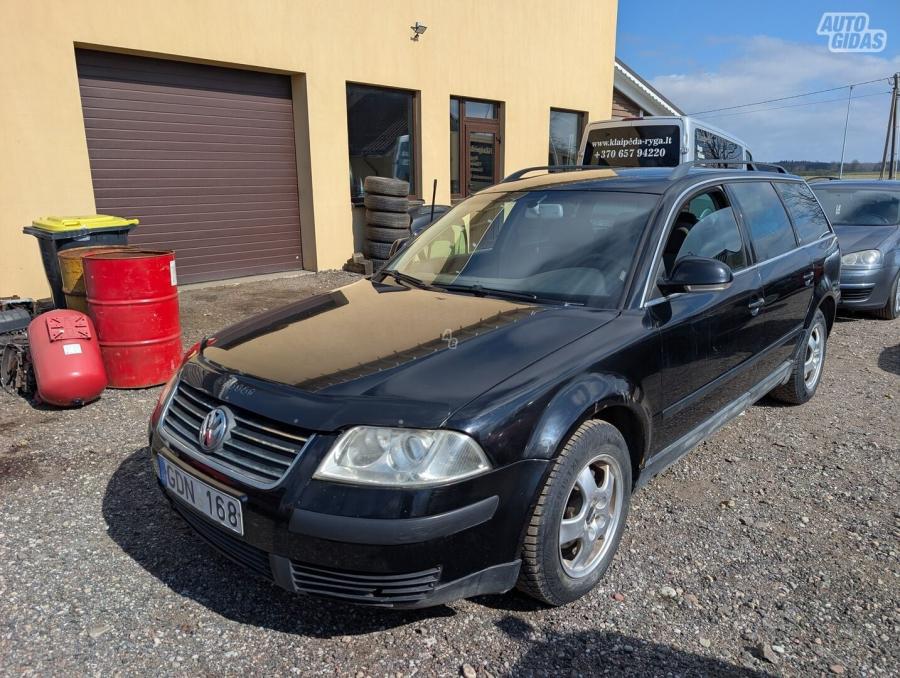 Black Volkswagen Passat 2003 in Gargzdai, with an engine capacity of 1.90 L and mileage of 399 thousand km for 800 €, photo 3 on AUTOMOTO.COM.LV
