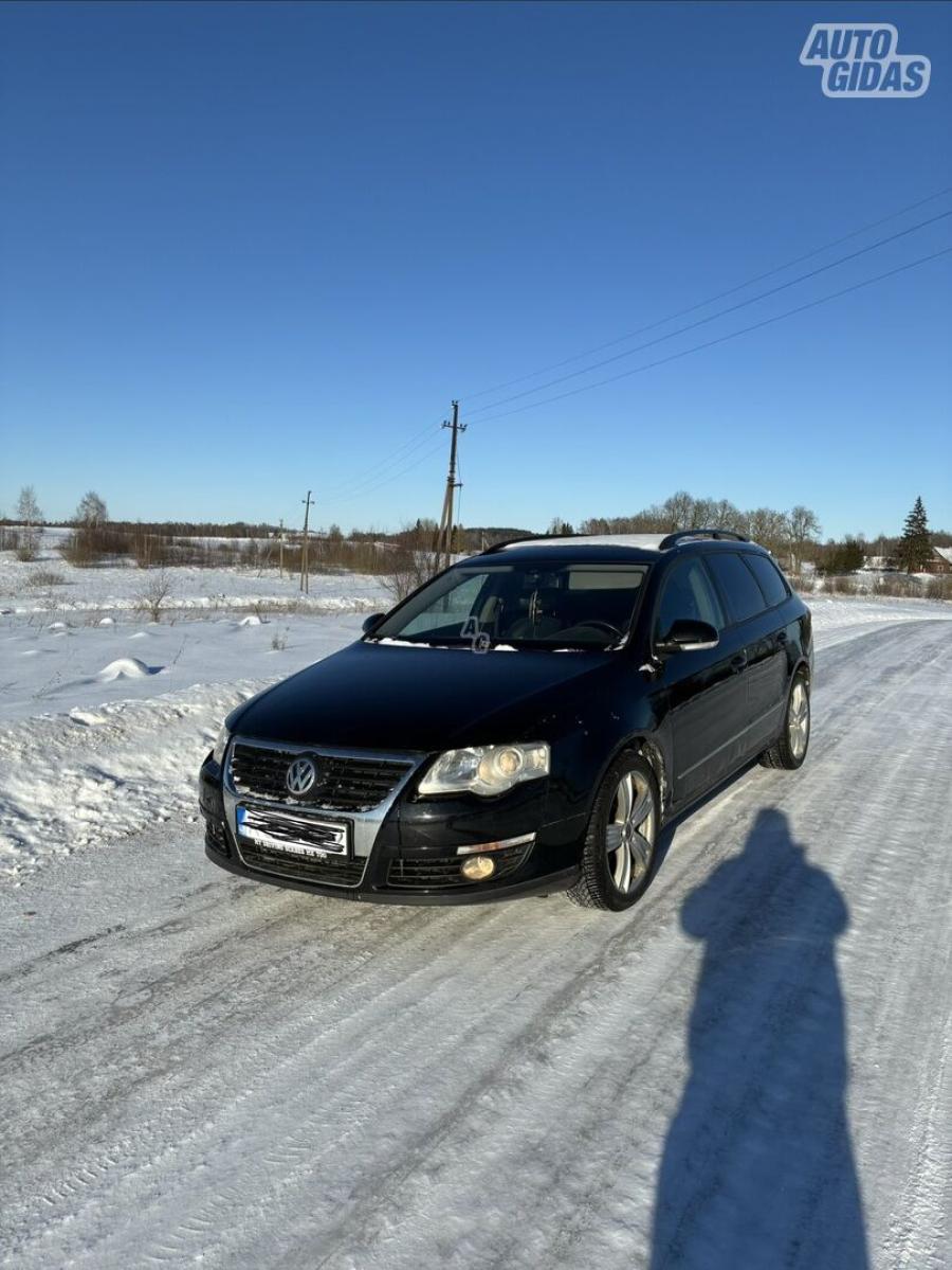 Black Volkswagen Passat 2005 in Moletai, with an engine capacity of 2.00 L and mileage of 438 thousand km for 1650 €, photo 1 on AUTOMOTO.COM.LV