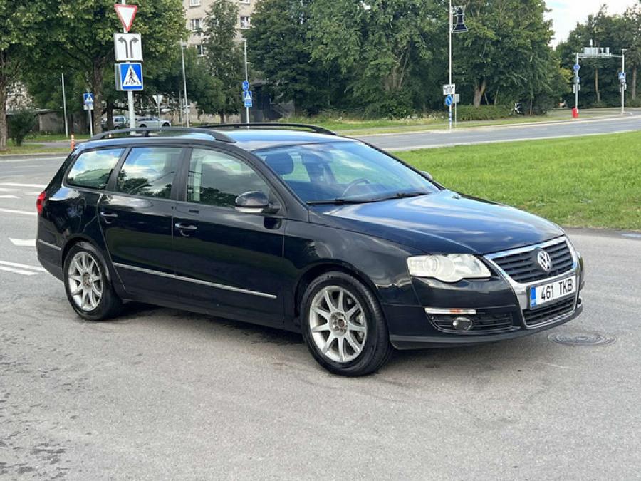 Black Volkswagen Passat 2005 in Narva, with an engine capacity of 2.00 L and mileage of 295 thousand km for 1499 €, photo 3 on AUTOMOTO.COM.LV