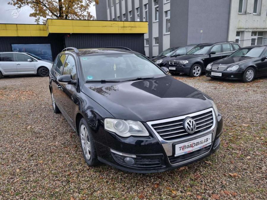 Black Volkswagen Passat 2006 in Kaunas, with an engine capacity of 2.00 L and mileage of 277 thousand km for 2400 €, photo 1 on AUTOMOTO.COM.LV