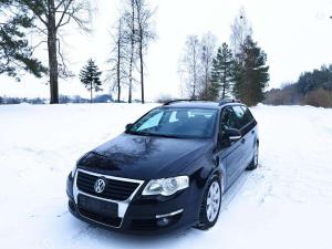 Black Volkswagen Passat 2006 in Alytus, with an engine capacity of 1.97 L and mileage of 349 thousand km for 2050 €, photo  on AUTOMOTO.COM.LV