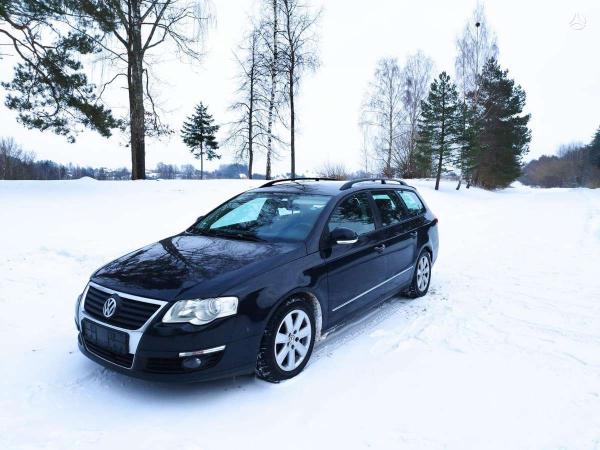 Black Volkswagen Passat 2006 in Alytus, with an engine capacity of 1.97 L and mileage of 349 thousand km for 2050 €, photo 6 on AUTOMOTO.COM.LV