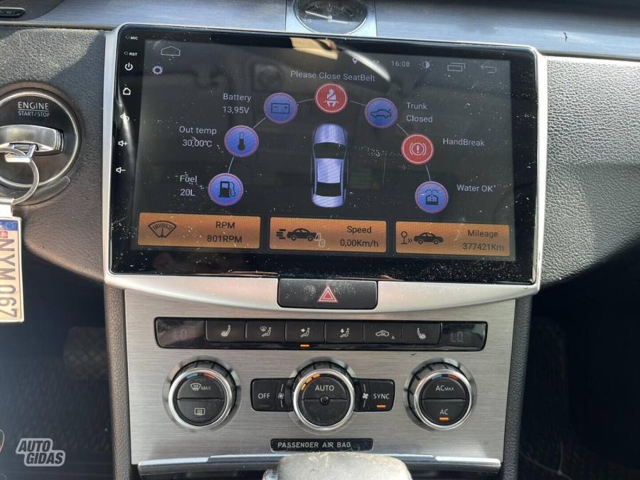 Melns Volkswagen Passat 2006 Kauņa, ar dzinēja tilpumu 2.00 L un nobraukumu 378 tūkst. km par 1950 €, foto 7 vietnē AUTOMOTO.COM.LV