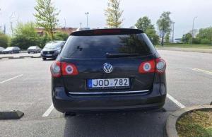 Black Volkswagen Passat 2007 in Vilnius, with an engine capacity of 1.97 L and mileage of 345 thousand km for 1900 €, photo 3 on AUTOMOTO.COM.LV