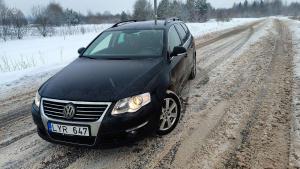 Black Volkswagen Passat 2007 in Vilnius, with an engine capacity of 1.97 L and mileage of 374 thousand km for 650 €, photo 3 on AUTOMOTO.COM.LV
