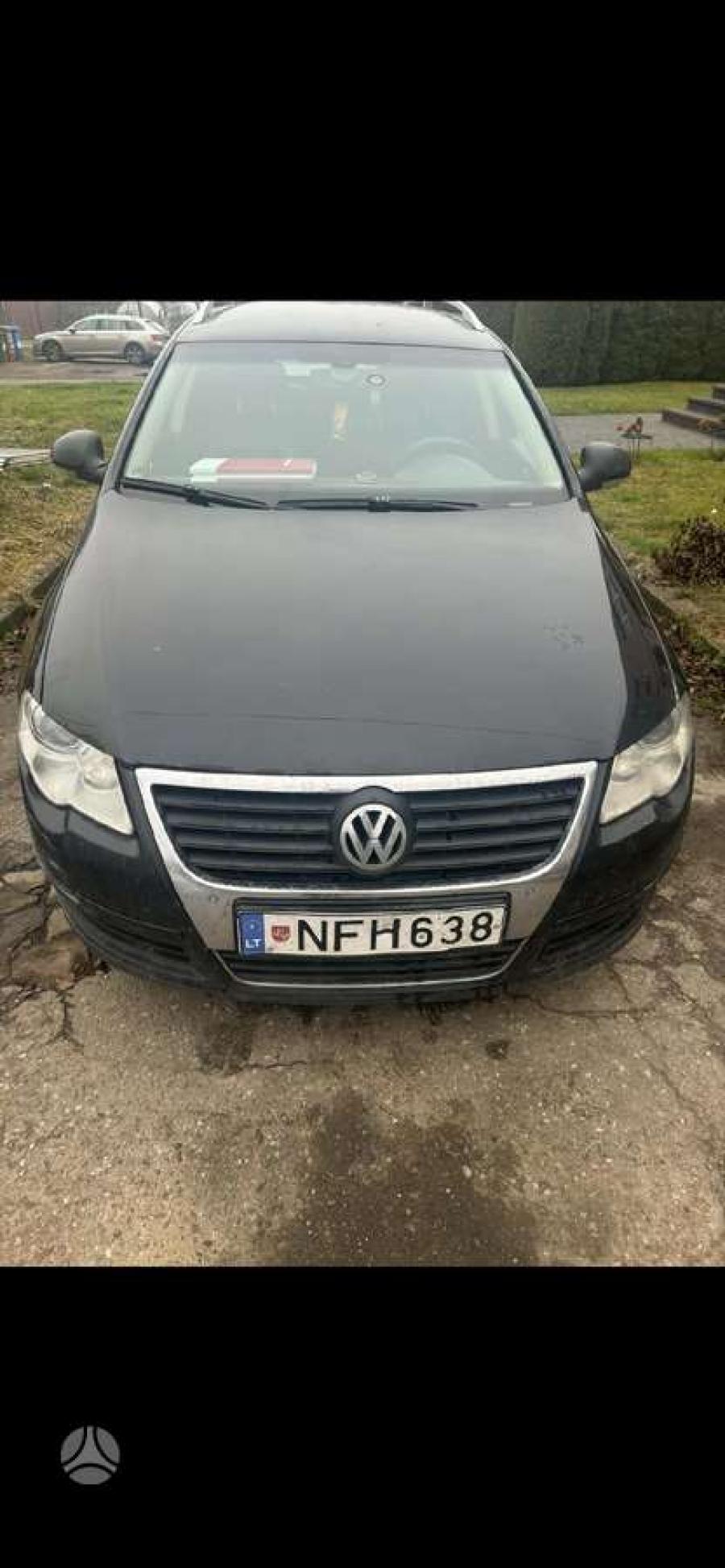 Black Volkswagen Passat 2008 in Marijampole, with an engine capacity of 1.97 L and mileage of 370 thousand km for 999 €, photo 1 on AUTOMOTO.COM.LV