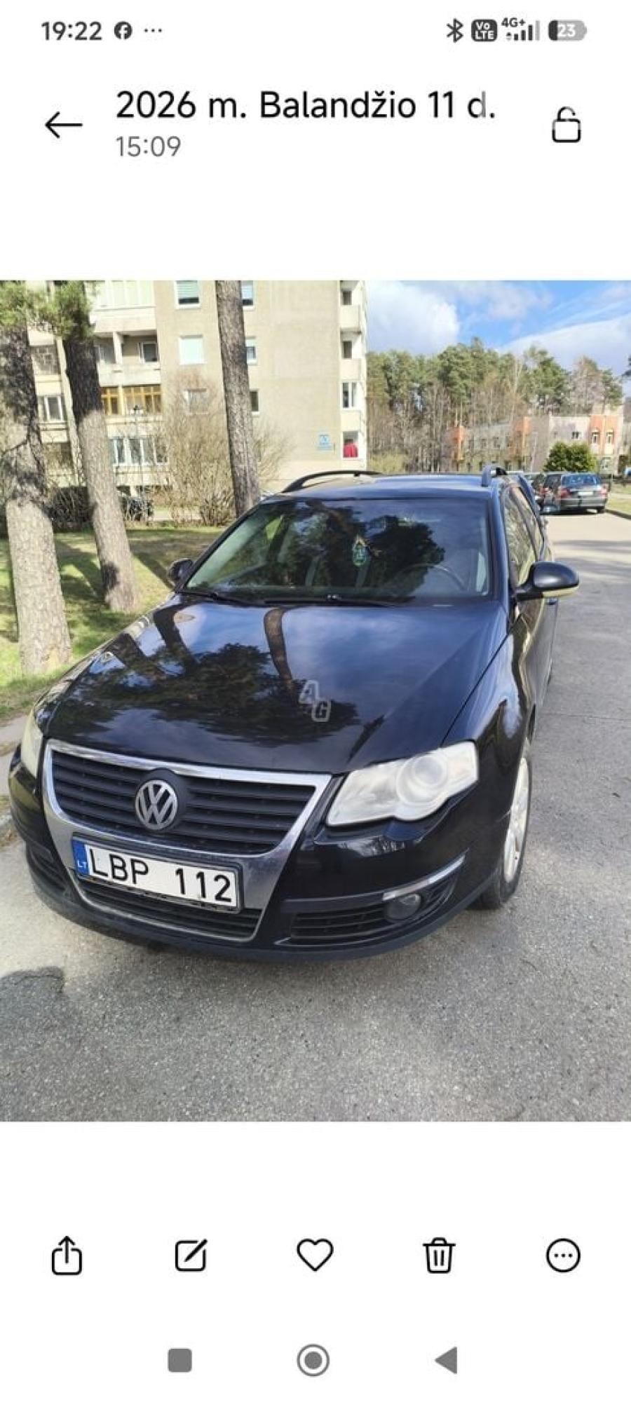 Melns Volkswagen Passat 2008 Visaginas, ar dzinēja tilpumu 1.90 L un nobraukumu 311 tūkst. km par 800 €, foto 25 vietnē AUTOMOTO.COM.LV