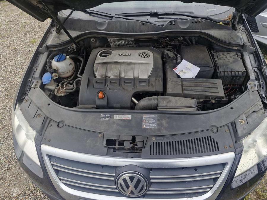 Black Volkswagen Passat 2008 in Klaipeda, with an engine capacity of 1.97 L and mileage of 316 thousand km for 2300 €, photo 11 on AUTOMOTO.COM.LV