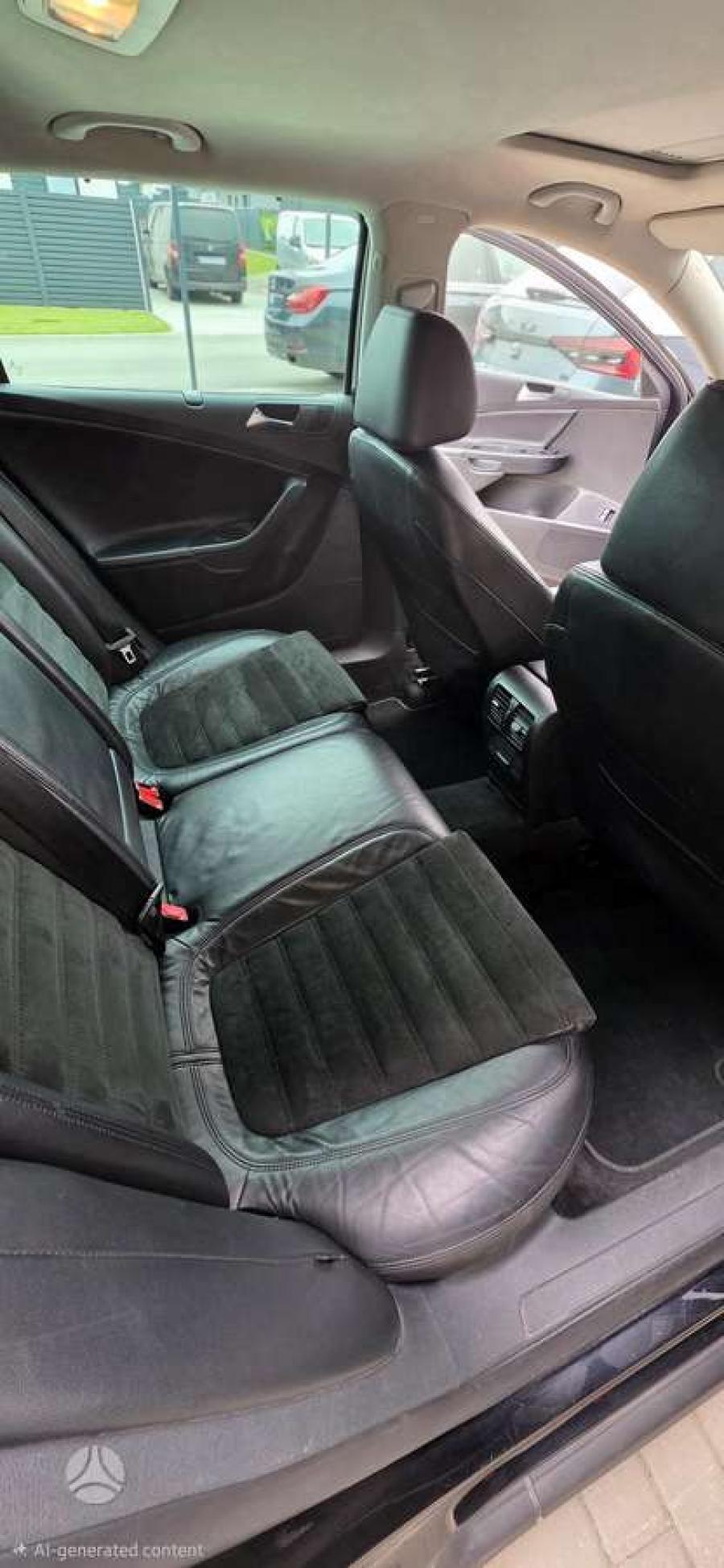 Black Volkswagen Passat 2008 in Klaipeda, with an engine capacity of 1.98 L and mileage of 238 thousand km for 1599 €, photo 8 on AUTOMOTO.COM.LV
