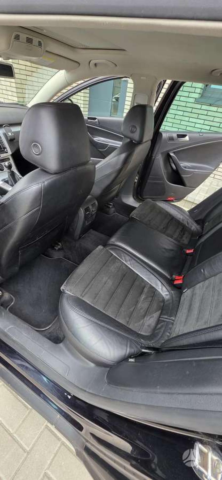 Black Volkswagen Passat 2008 in Klaipeda, with an engine capacity of 1.98 L and mileage of 238 thousand km for 1599 €, photo 9 on AUTOMOTO.COM.LV