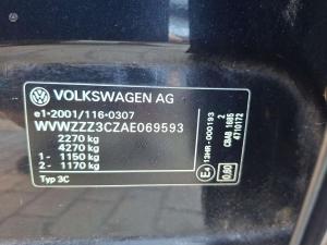 Black Volkswagen Passat 2010 in Klaipeda, with an engine capacity of 1.97 L and mileage of 321 thousand km for 3480 €, photo 3 on AUTOMOTO.COM.LV