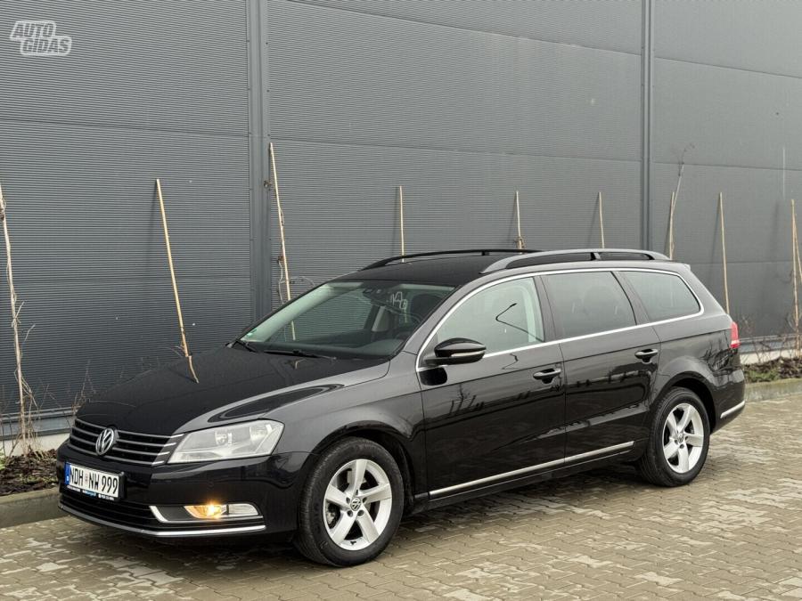 Black Volkswagen Passat 2012 in Vilnius, with an engine capacity of 2.00 L and mileage of 206 thousand km for 5950 €, photo 1 on AUTOMOTO.COM.LV