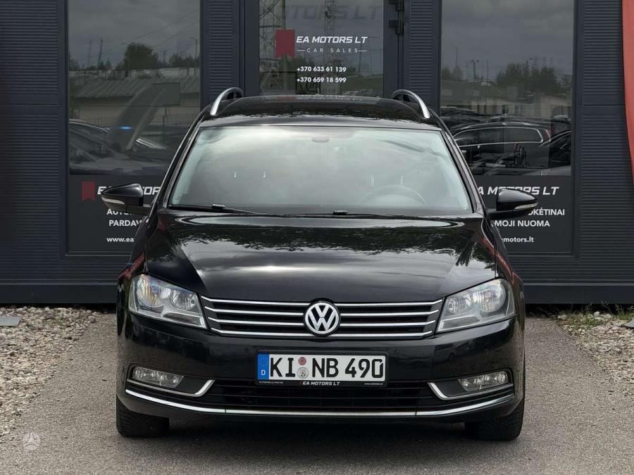 Black Volkswagen Passat 2012 in Vilnius, with an engine capacity of 1.97 L and mileage of 282 thousand km for 6400 €, photo 3 on AUTOMOTO.COM.LV