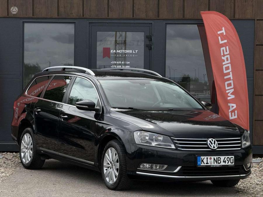 Black Volkswagen Passat 2012 in Vilnius, with an engine capacity of 1.97 L and mileage of 282 thousand km for 6400 €, photo 4 on AUTOMOTO.COM.LV
