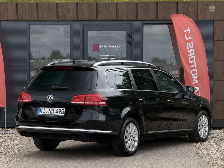 Black Volkswagen Passat 2012 in Vilnius, with an engine capacity of 1.97 L and mileage of 282 thousand km for 6400 €, photo 6 on AUTOMOTO.COM.LV