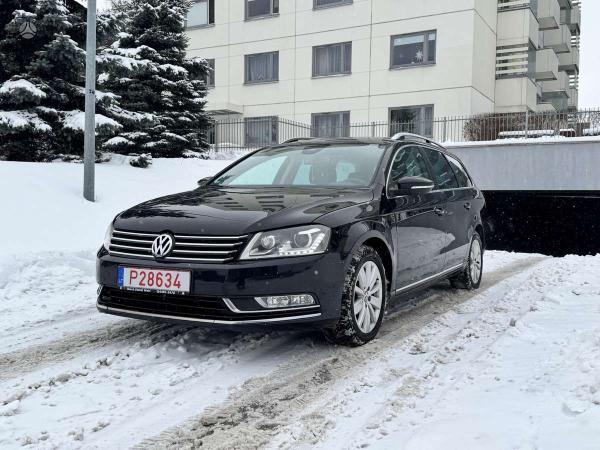 Black Volkswagen Passat 2013 in Vilnius, with an engine capacity of 1.97 L and mileage of 299 thousand km for 5999 €, photo 1 on AUTOMOTO.COM.LV