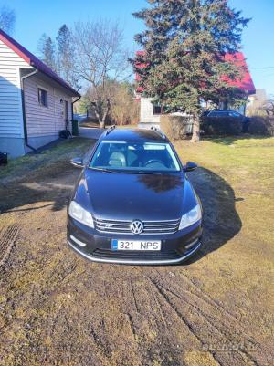 Black Volkswagen Passat 2013 in Kivioli, with an engine capacity of 2.00 L and mileage of 278 thousand km for 5750 €, photo  on AUTOMOTO.COM.LV