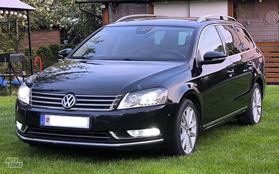 Black Volkswagen Passat 2013 in Vilnius, with an engine capacity of 2.00 L and mileage of 317 thousand km for 5500 €, photo 4 on AUTOMOTO.COM.LV