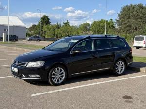 Black Volkswagen Passat 2013 in Vilnius, with an engine capacity of 1.97 L and mileage of 300 thousand km for 5400 €, photo 4 on AUTOMOTO.COM.LV