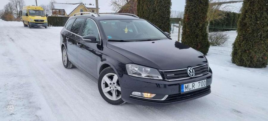 Black Volkswagen Passat 2014 in Alytus, with an engine capacity of 1.60 L and mileage of 191 thousand km for 7350 €, photo 3 on AUTOMOTO.COM.LV