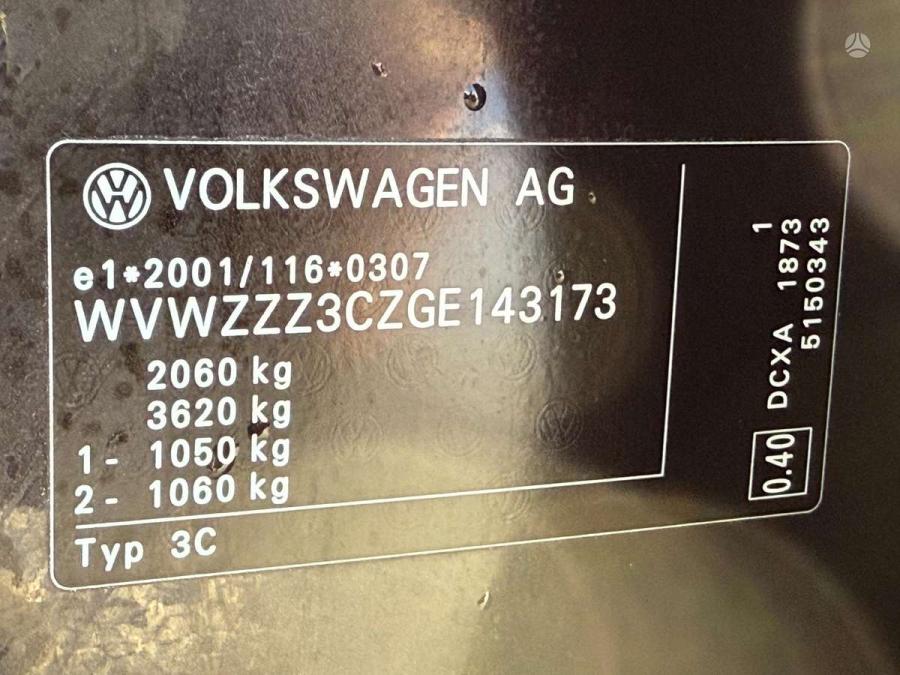 Melns Volkswagen Passat 2015 Kauņa, ar dzinēja tilpumu 1.60 L un nobraukumu 254 tūkst. km par 8200 €, foto 7 vietnē AUTOMOTO.COM.LV