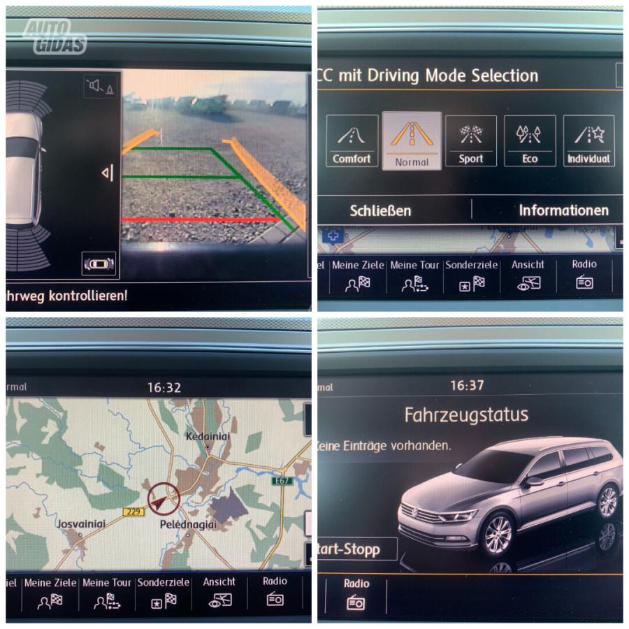 Black Volkswagen Passat 2015 in Kaunas, with an engine capacity of 2.00 L and mileage of 301 thousand km for 8199 €, photo 27 on AUTOMOTO.COM.LV