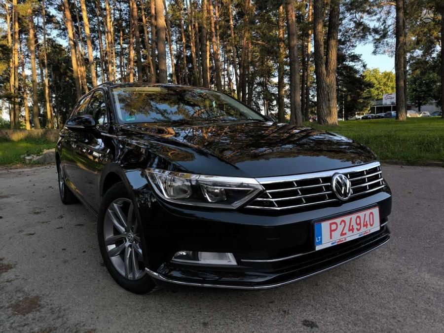 Black Volkswagen Passat 2015 in Vilnius, with an engine capacity of 1.97 L and mileage of 266 thousand km for 8450 €, photo 3 on AUTOMOTO.COM.LV