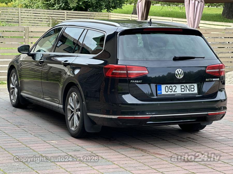 Black Volkswagen Passat 2015 in Viljandi, with an engine capacity of 2.00 L and mileage of 215 thousand km for 11900 €, photo 6 on AUTOMOTO.COM.LV