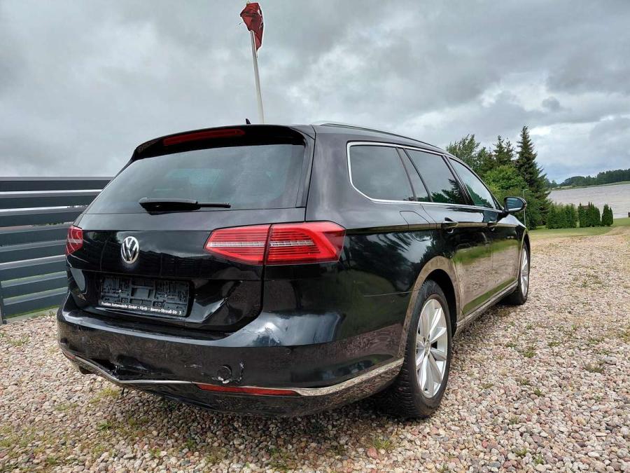 Black Volkswagen Passat 2016 in Vilkaviskis, with an engine capacity of 1.97 L and mileage of 276 thousand km for 7200 €, photo 11 on AUTOMOTO.COM.LV